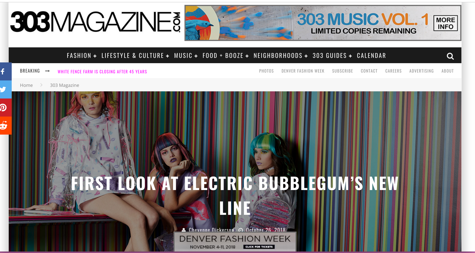 303 Magazine | Electric Bubblegum